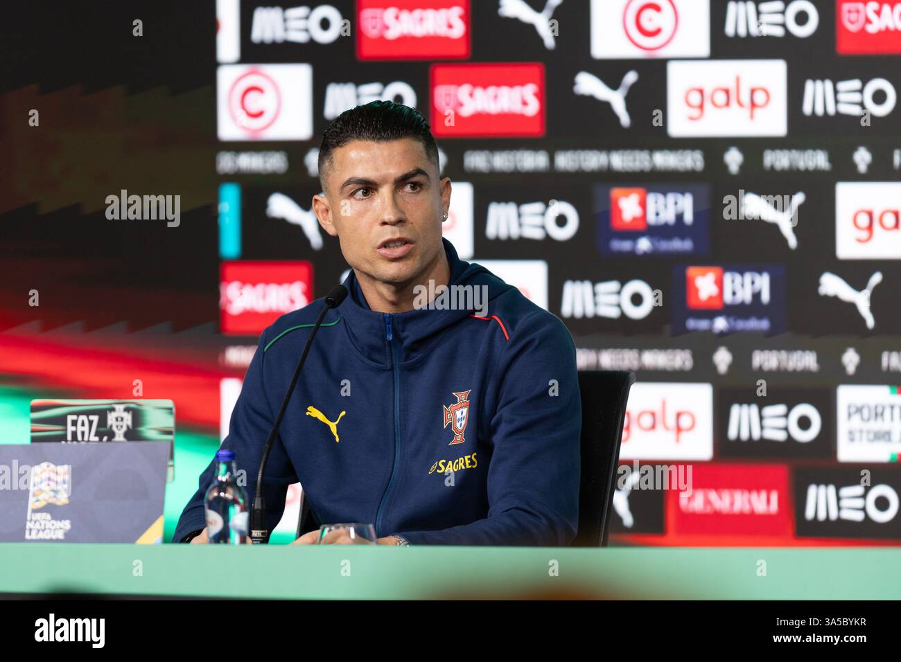 March 22, 2025. Lisbon, Portugal. Portugal's and Al-Nassr forward ...