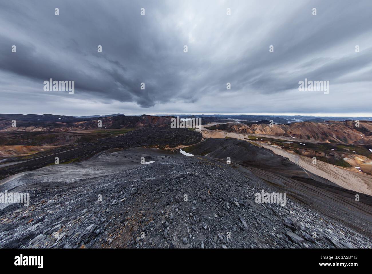 Stunning Aerial View of Iceland's Breathtaking Landscape Under Dramatic ...