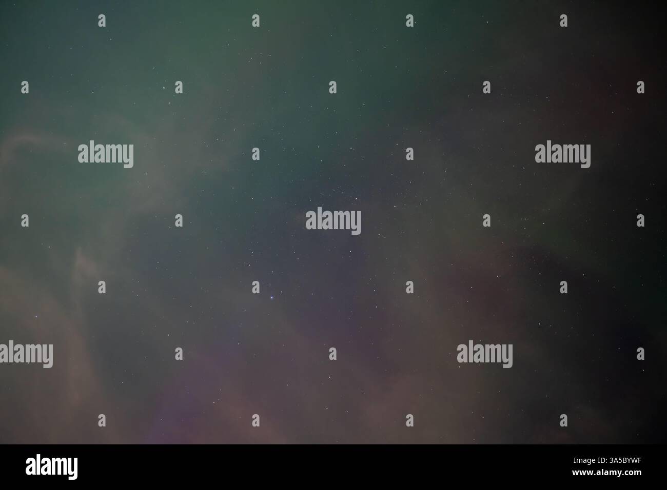 Night sky filled with stars and faint aurora borealis Stock Photo - Alamy