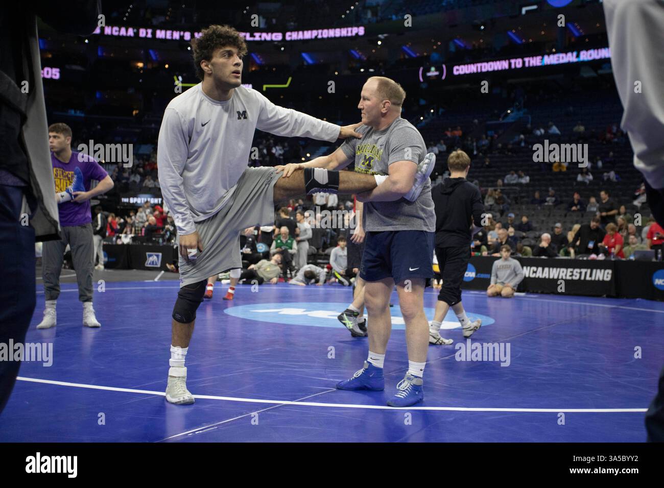 Philadelphia, Pennsylvania, USA. 22nd Mar, 2025. Michigan's JACOB ...