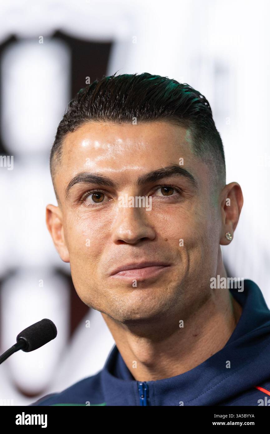 March 22, 2025. Lisbon, Portugal. Portugal's and Al-Nassr forward ...