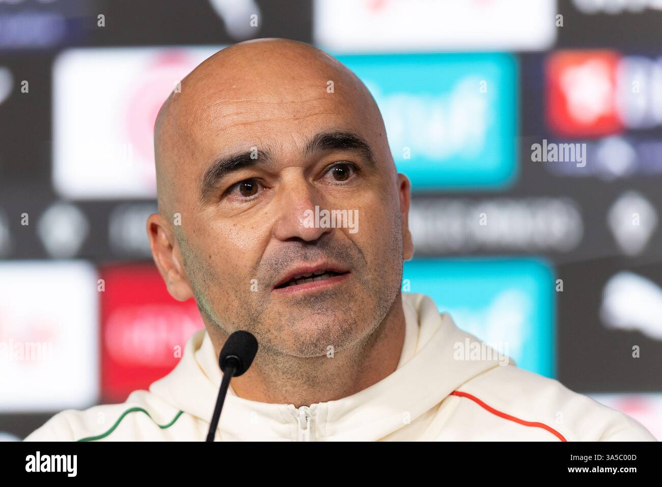 March 22, 2025. Lisbon, Portugal. Portugal's head coach from Spain ...