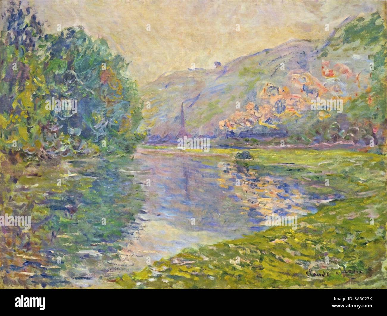 The train at Jeufosse 1884 (Painting) by Monet, Claude (1840-1926 ...