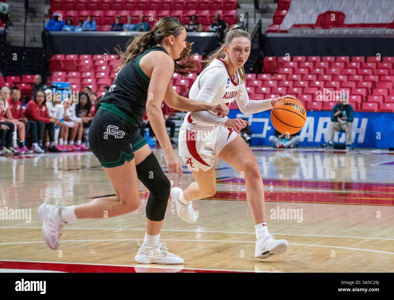 College Park, USA. 22nd Mar, 2025. COLLEGE PARK, MD- MARCH 22: Alabama ...