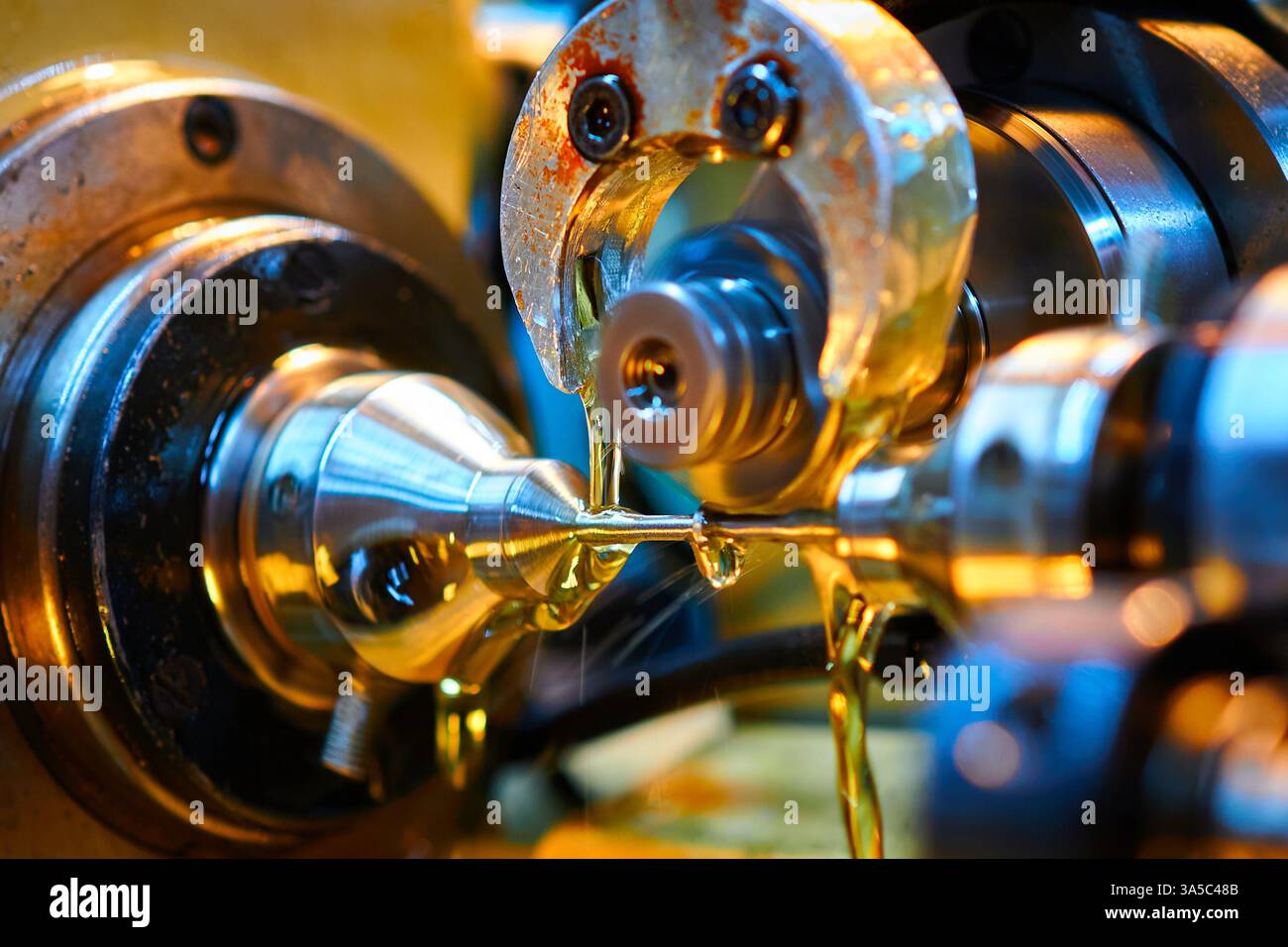 Gears interlock harmoniously in a well-oiled milling machine ...