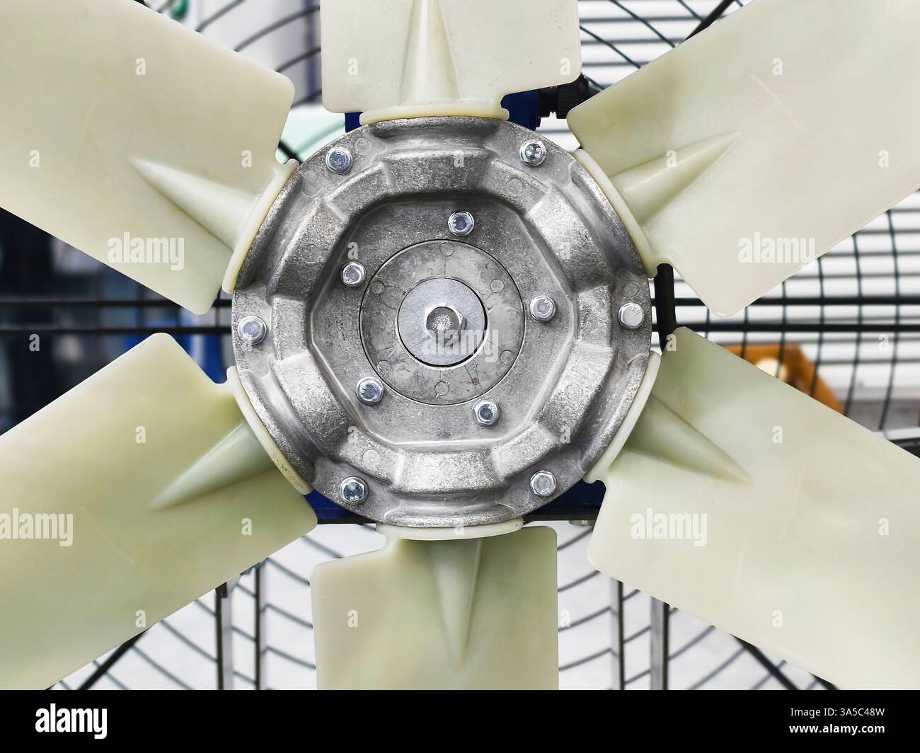 Massive industrial fan showcases intricate design and powerful ...