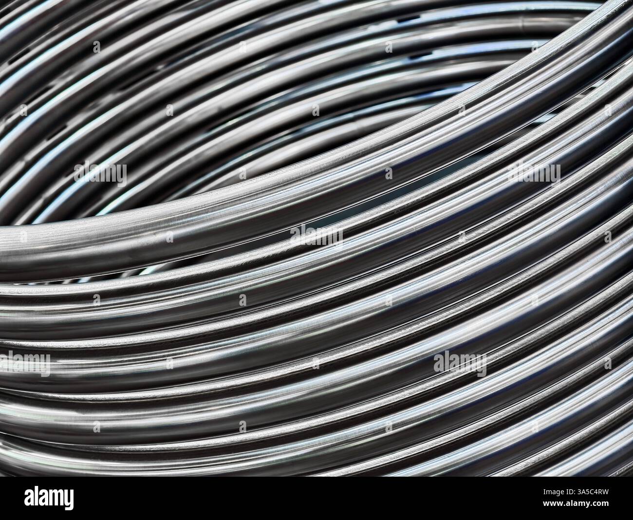 Intricate arrangement of metallic coils showcases craftsmanship and ...