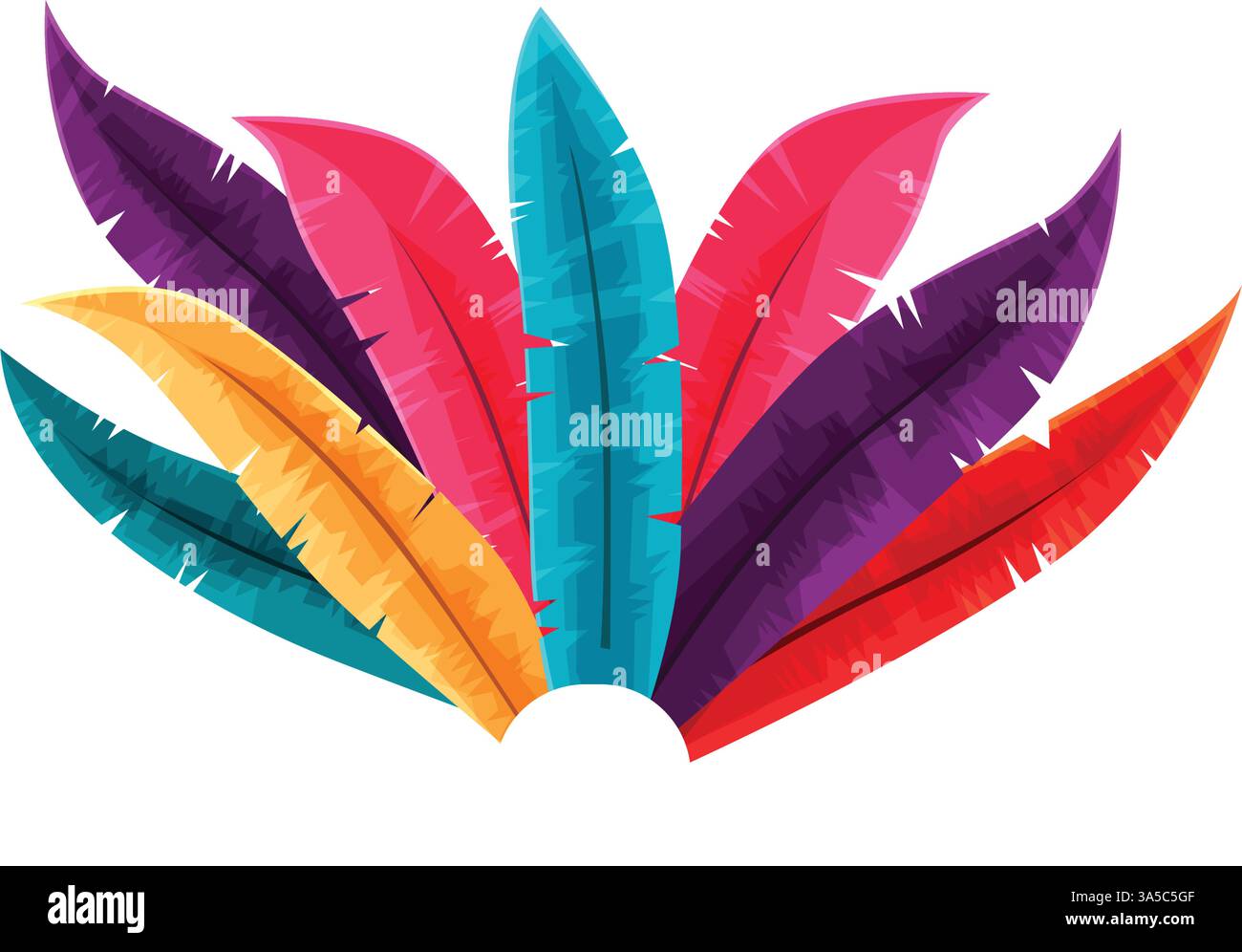 Feathers closeup Stock Vector Images - Alamy