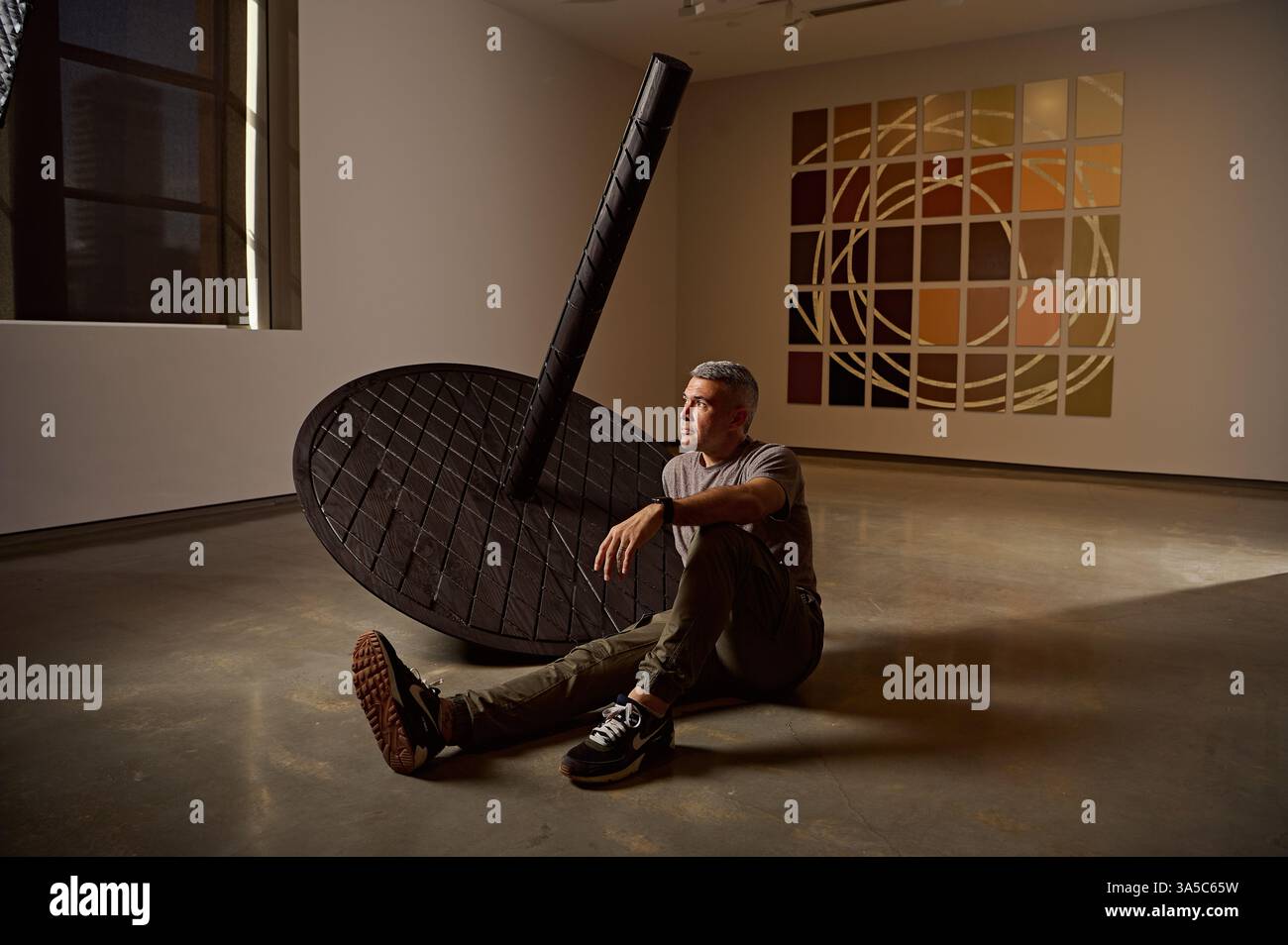 Kamilaroi artist, educator and activist Warraba Weatherall poses for a ...