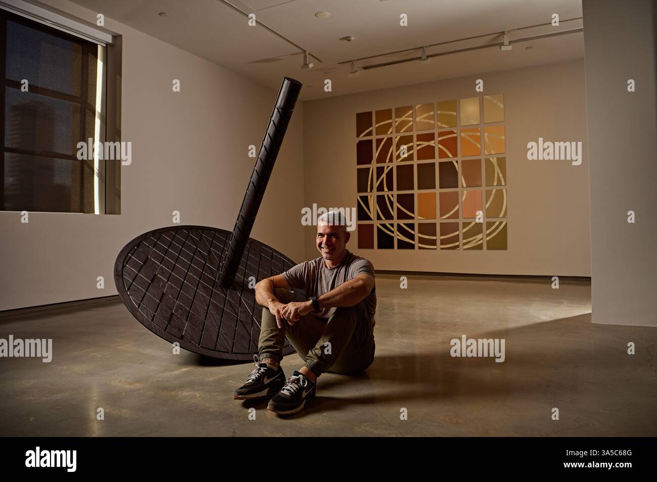 Kamilaroi artist, educator and activist Warraba Weatherall poses for a ...
