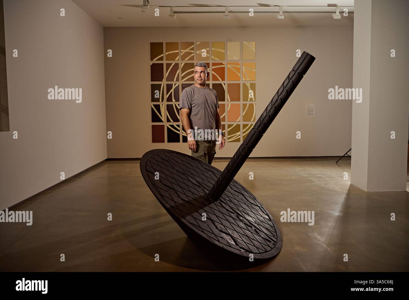 Kamilaroi artist, educator and activist Warraba Weatherall poses for a ...