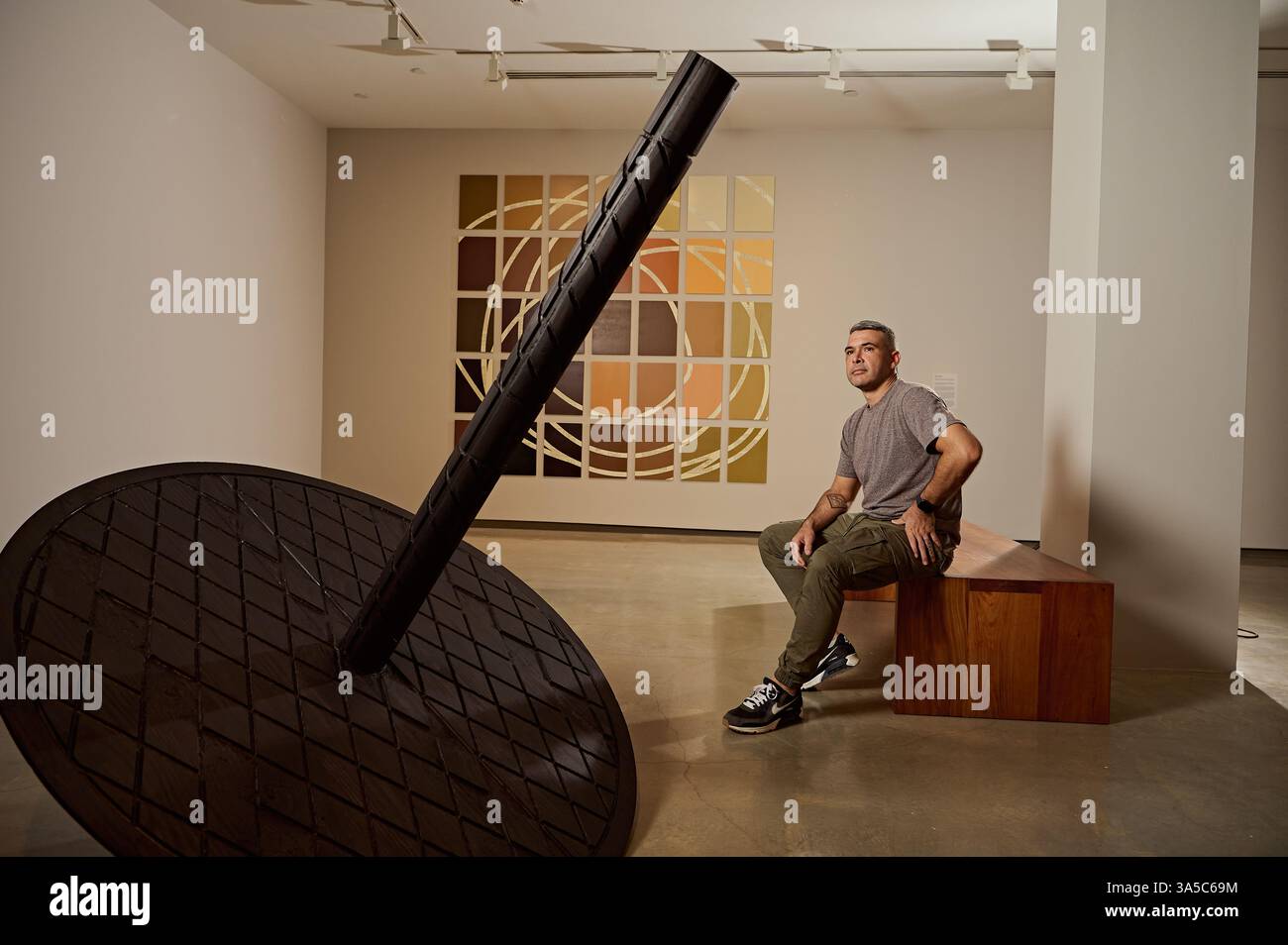 Kamilaroi artist, educator and activist Warraba Weatherall poses for a ...