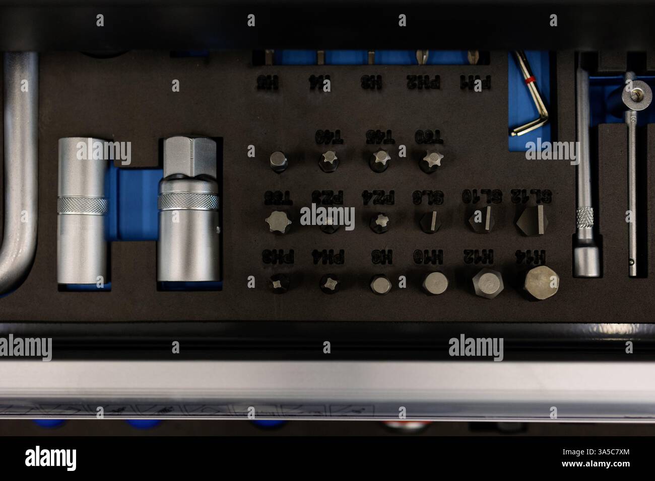 Precision Tools Arranged in a Well-Organized Toolbox Reveal ...