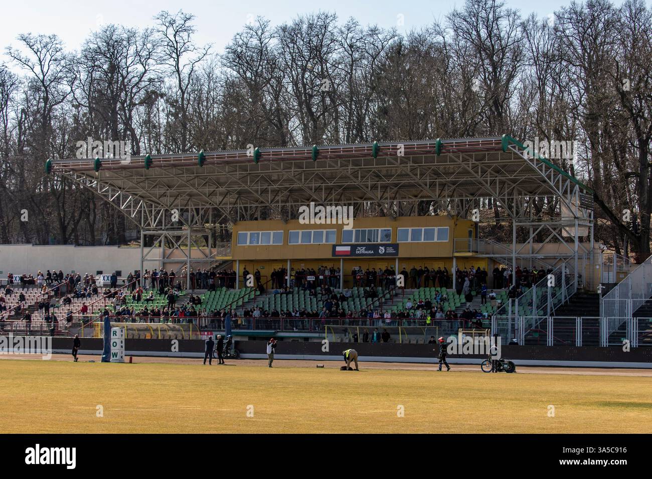 A general view of MOSIR Rybnik Stadium during pre-season training of ...