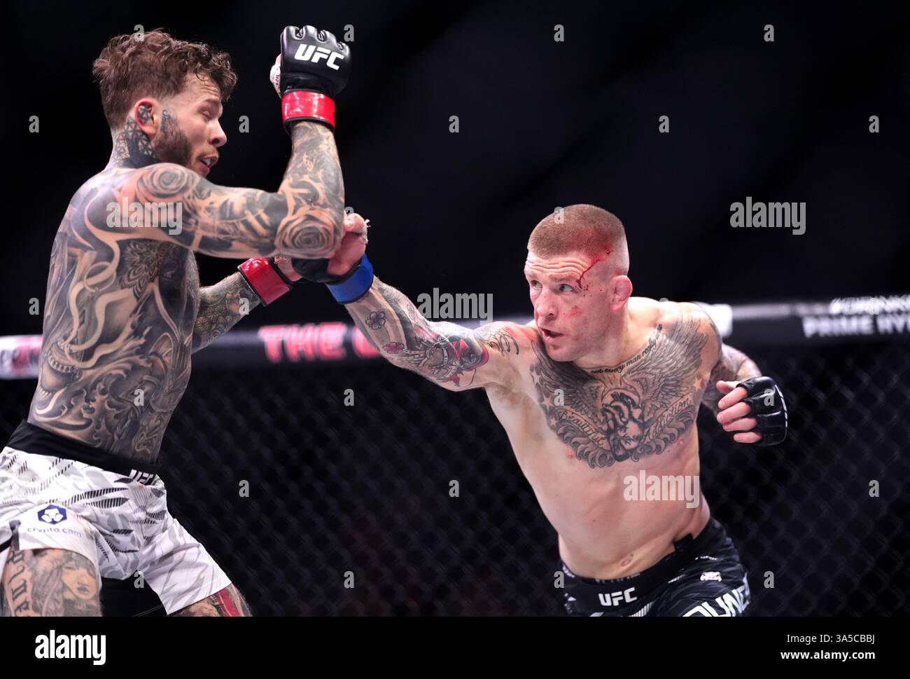 Chris Duncan (right) in action against Jordan Vecenic in the ...