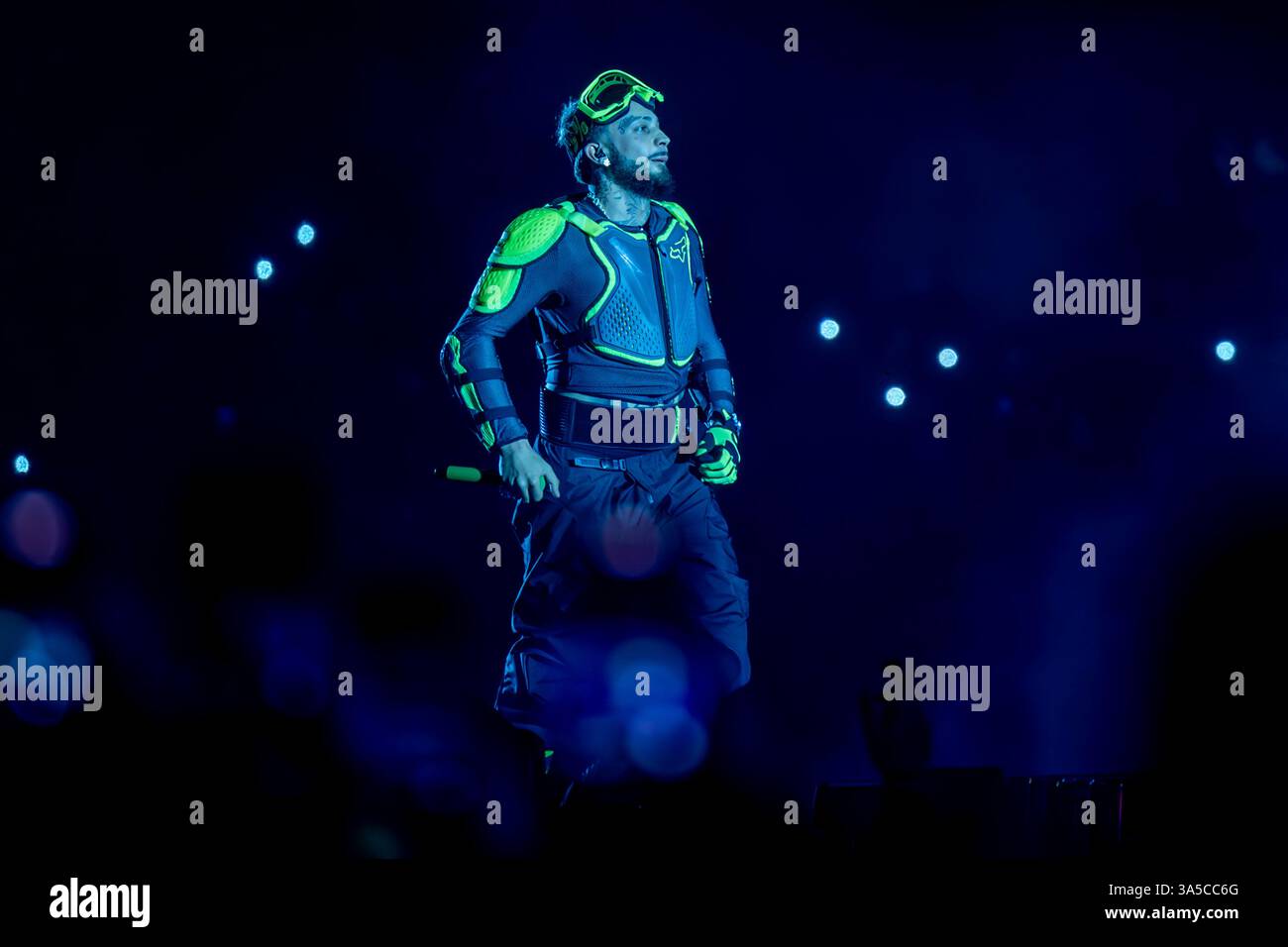 Singer JC Reyes during his performance at the Movistar Arena, on March ...