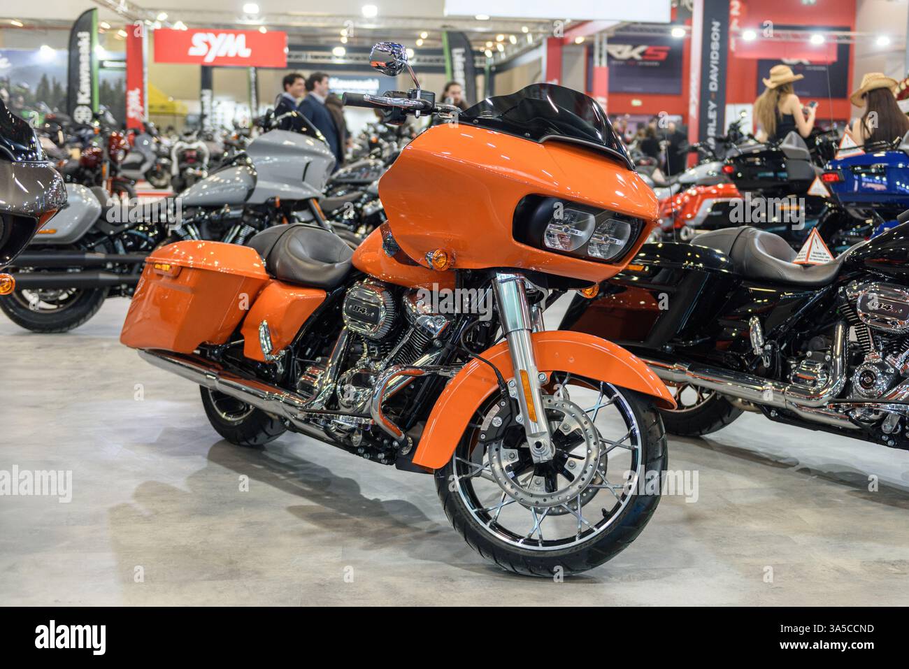 ISTANBUL, TURKEY - MARCH 16, 2025: Harley Davidson Road Glide ...