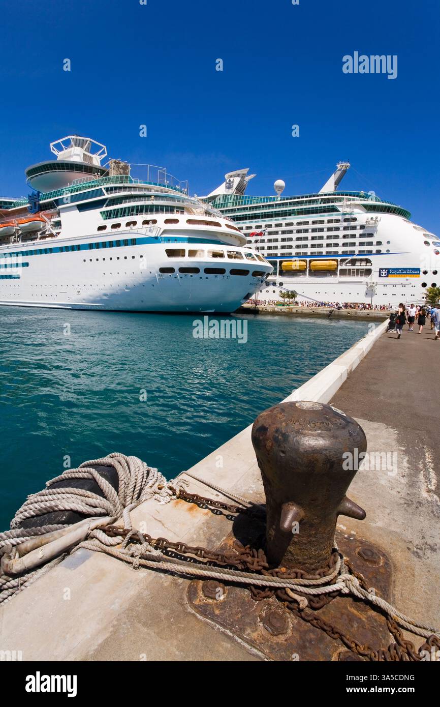 Cruise Ships at Prince George Wharf, Nassau, New Providence Island ...