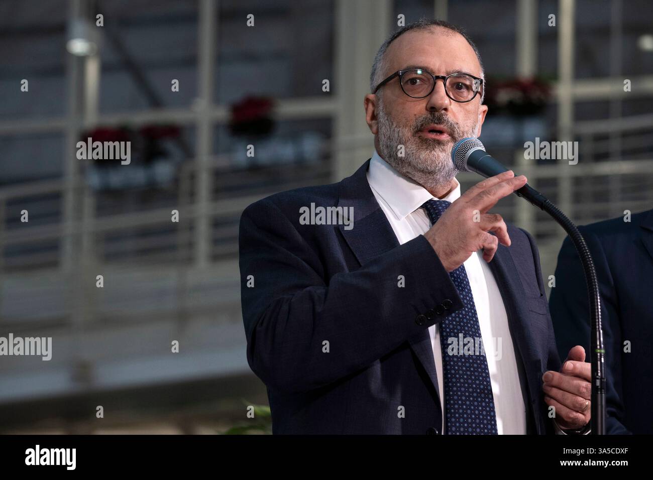 Agostino Gemelli Hospital, Rome, Italy, 17 March 2025. Head physician ...