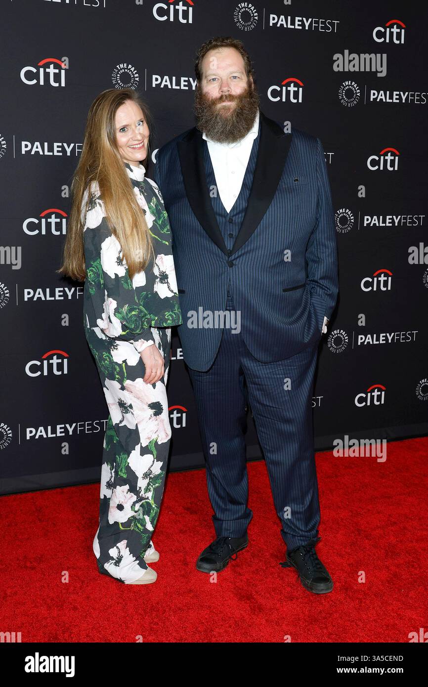 Los Angeles, USA. 21, March, 2025. Pictured left to right, Lovísa Osk ...