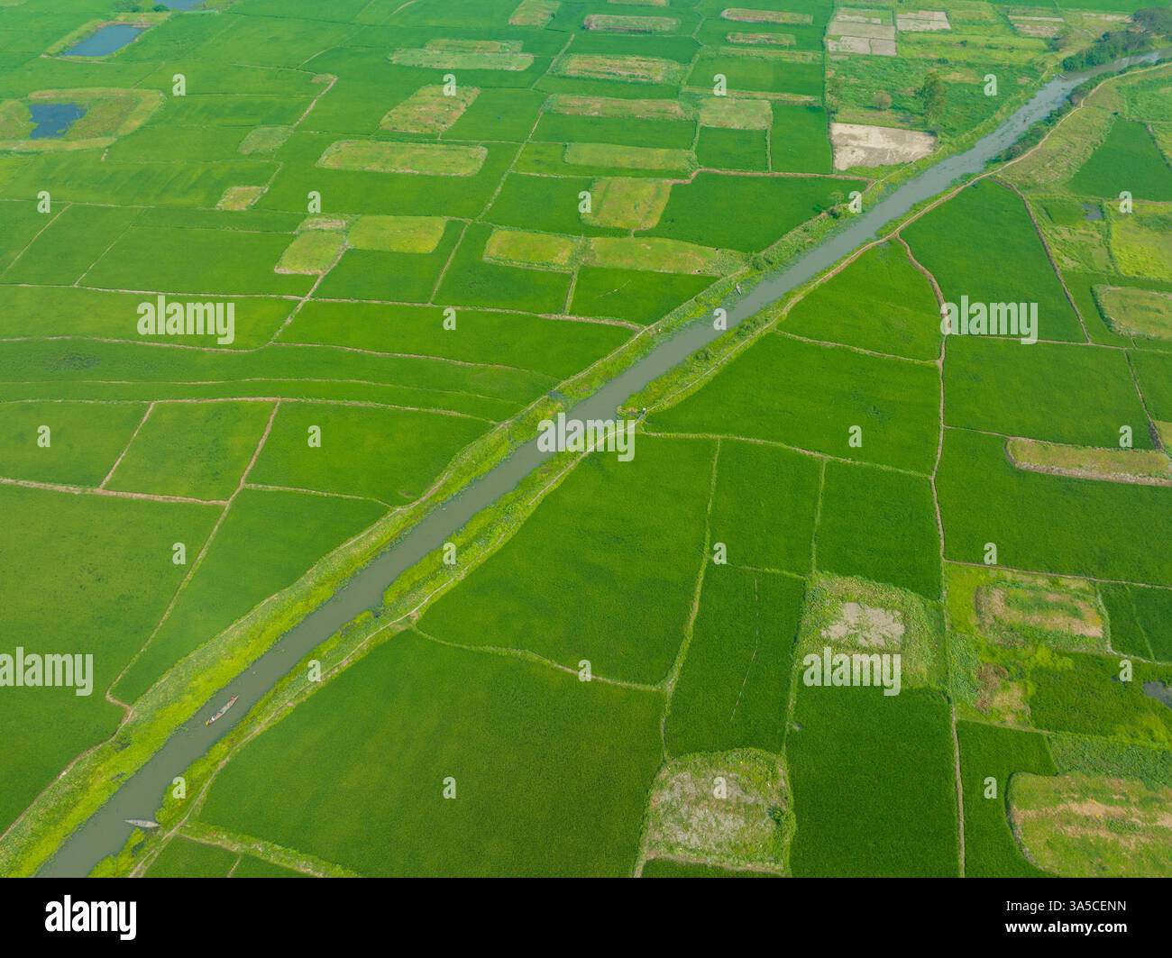 An aerial view of Arial Beel in Srinagar, Munshiganj, Bangladesh ...