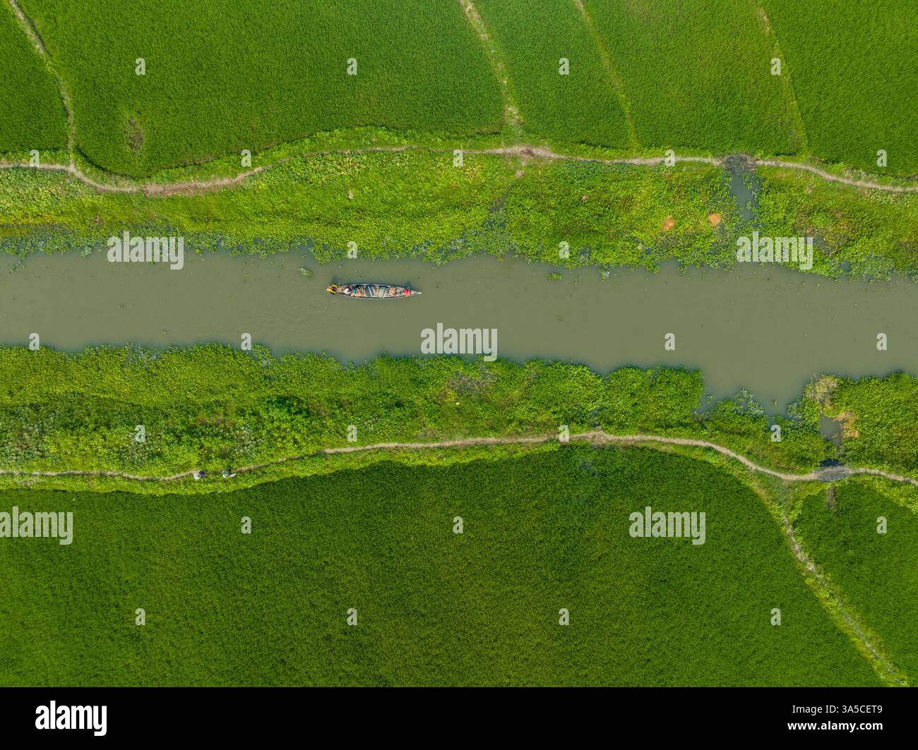 An aerial view of Arial Beel in Srinagar, Munshiganj, Bangladesh ...
