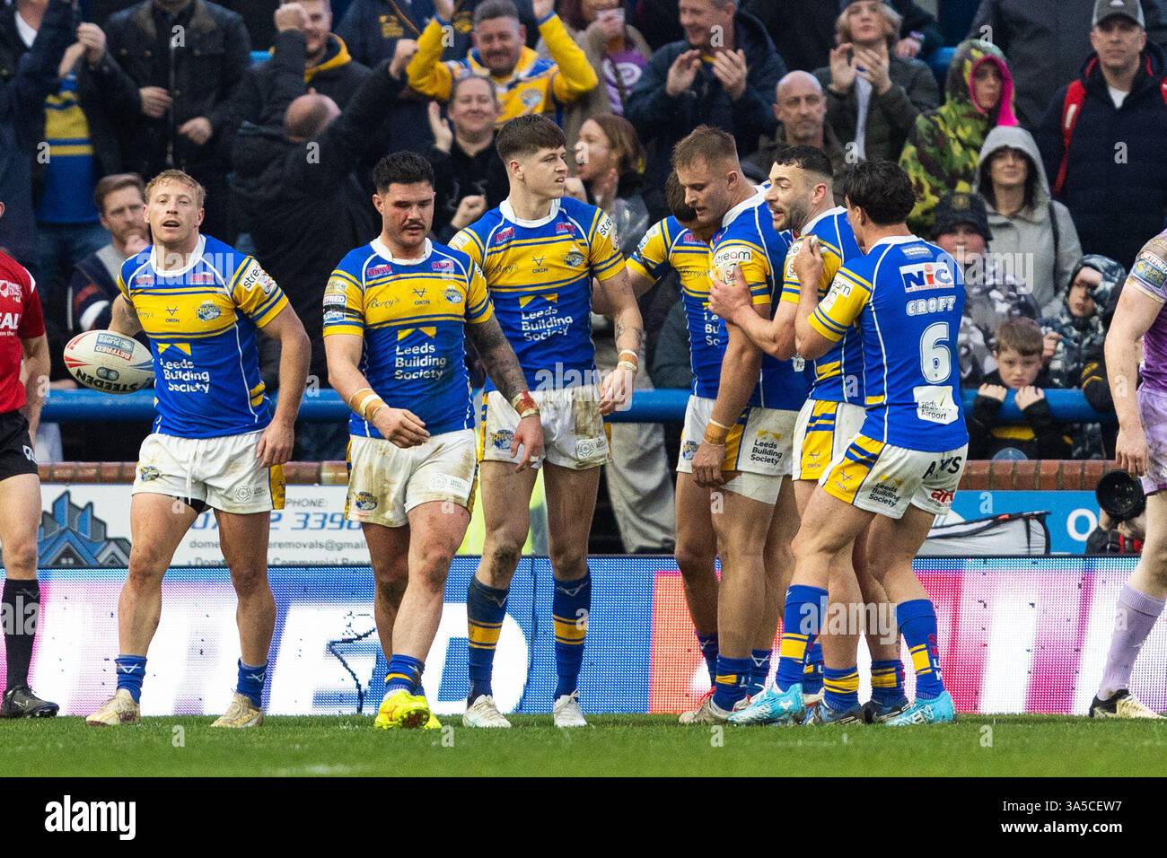 22-03-2025, AMT Headingley Stadium , Leeds Leeds Rhinos vs Wigan ...