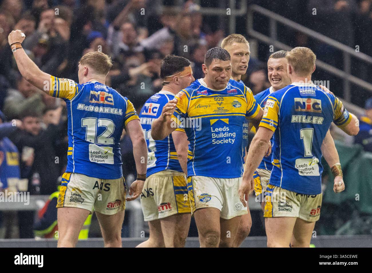 22-03-2025, AMT Headingley Stadium , Leeds Leeds Rhinos vs Wigan ...