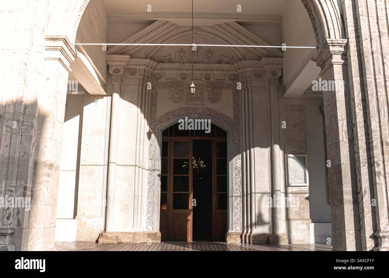 Exploring the charm of Pano Lefkara: ornate entrance of the Church of ...