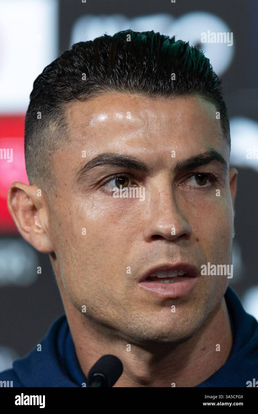 March 22, 2025. Lisbon, Portugal. Portugal's and Al-Nassr forward ...