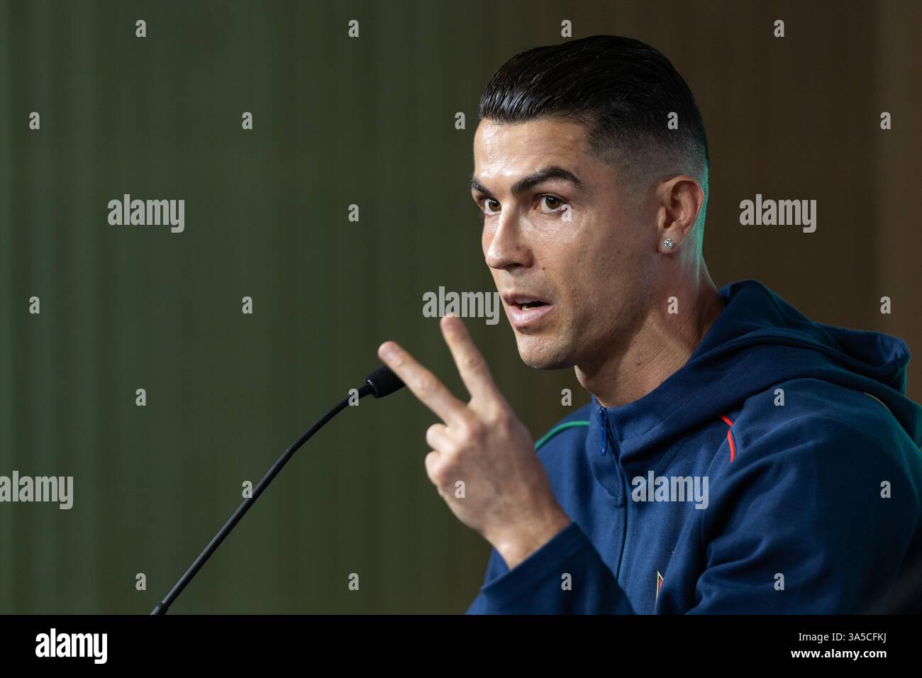 March 22, 2025. Lisbon, Portugal. Portugal's and Al-Nassr forward ...