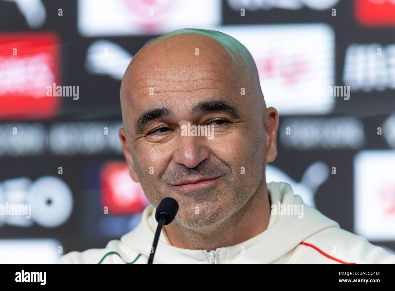 March 22, 2025. Lisbon, Portugal. Portugal's head coach from Spain ...