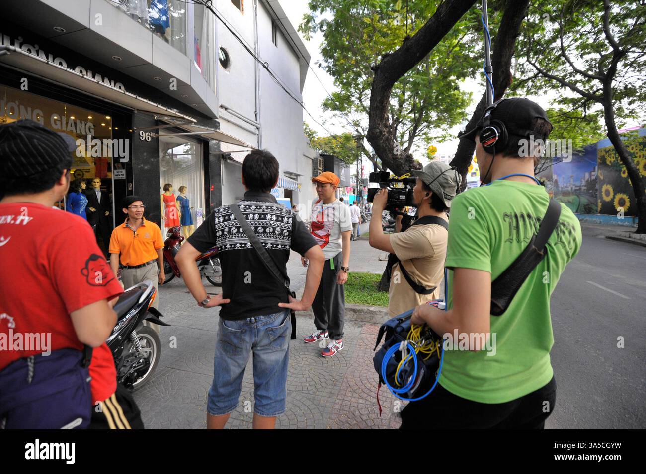 Media coverage and reporting for TV, reporting on current events Media ...