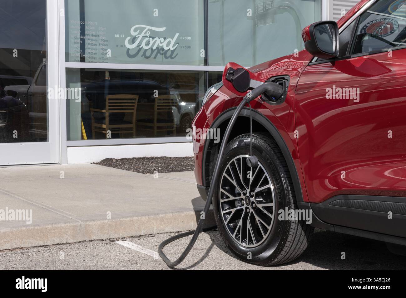 Indianapolis - March 21, 2025: Ford Escape Base Hybrid SUV display at ...