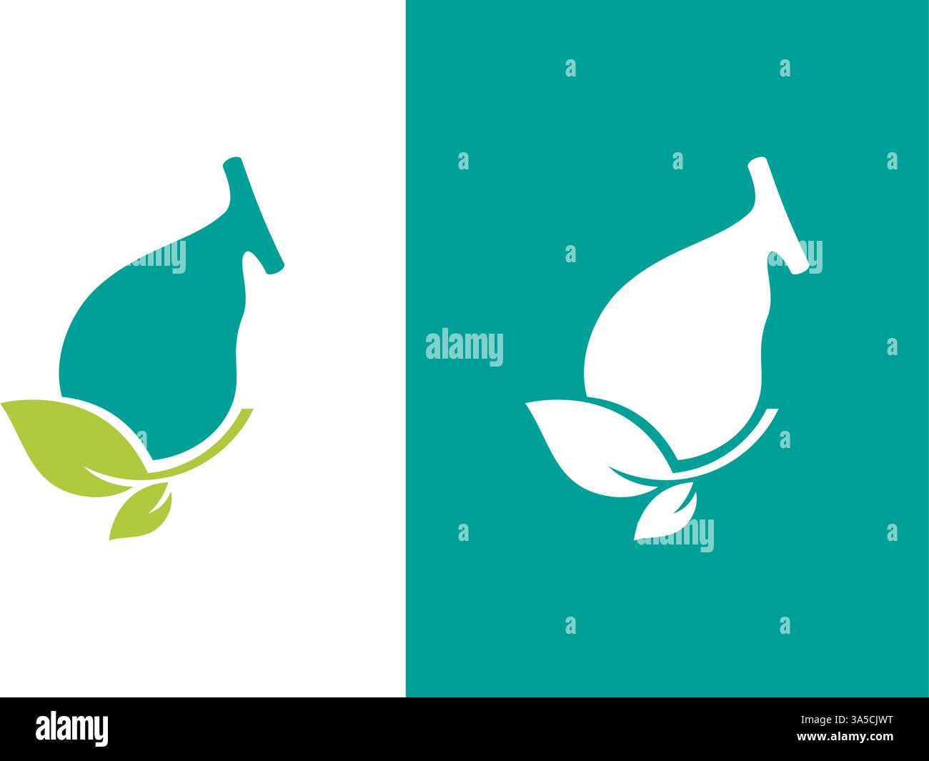 Gallbladder logo combination. Natural gallbladder and leaves logotype ...