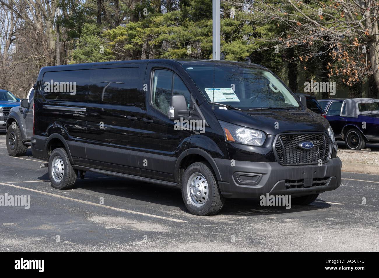 Indianapolis - March 21, 2025: Ford Transit 250 LR Cargo Van display at ...
