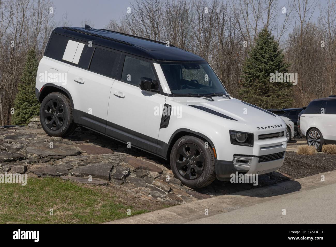 Indianapolis - March 21, 2025: Land Rover Defender 110 S display. Land ...