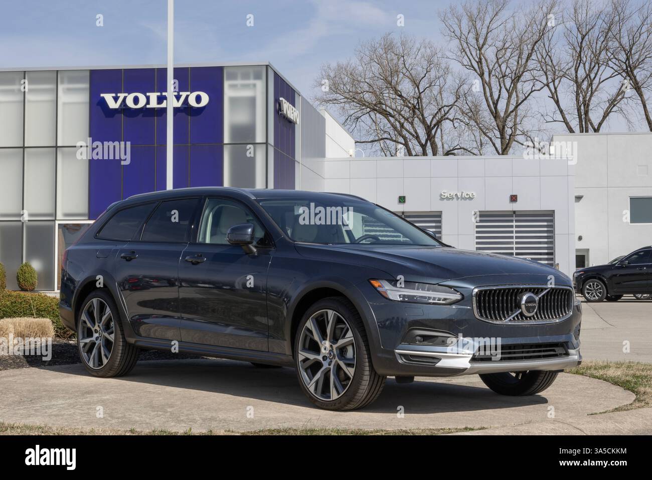 Indianapolis - March 21, 2025: Volvo V90 Cross Country B6 Ultra display ...