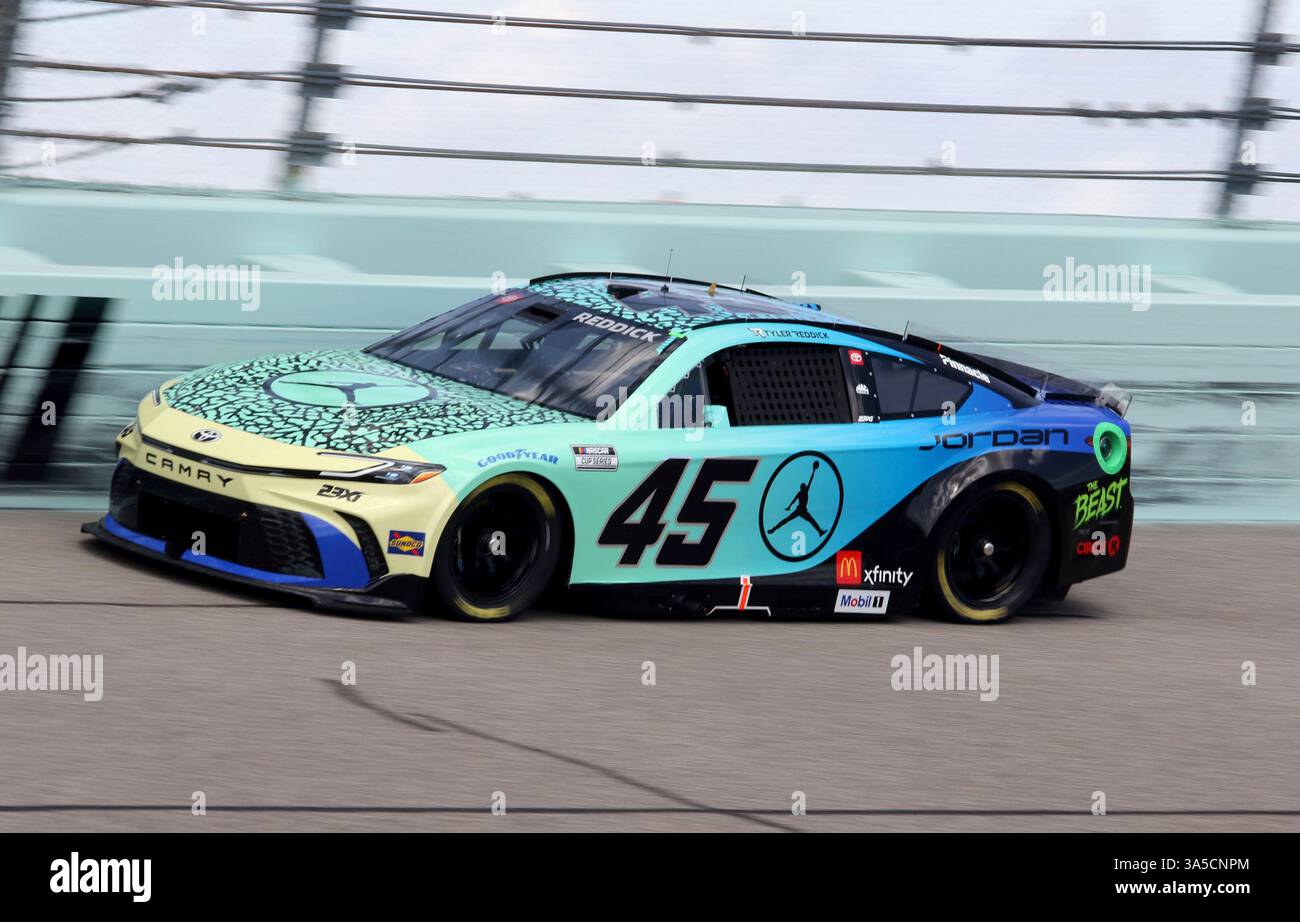 HOMESTEAD, FL - MARCH 22: Tyler Reddick (#45 23XI Racing Jordan Brand ...