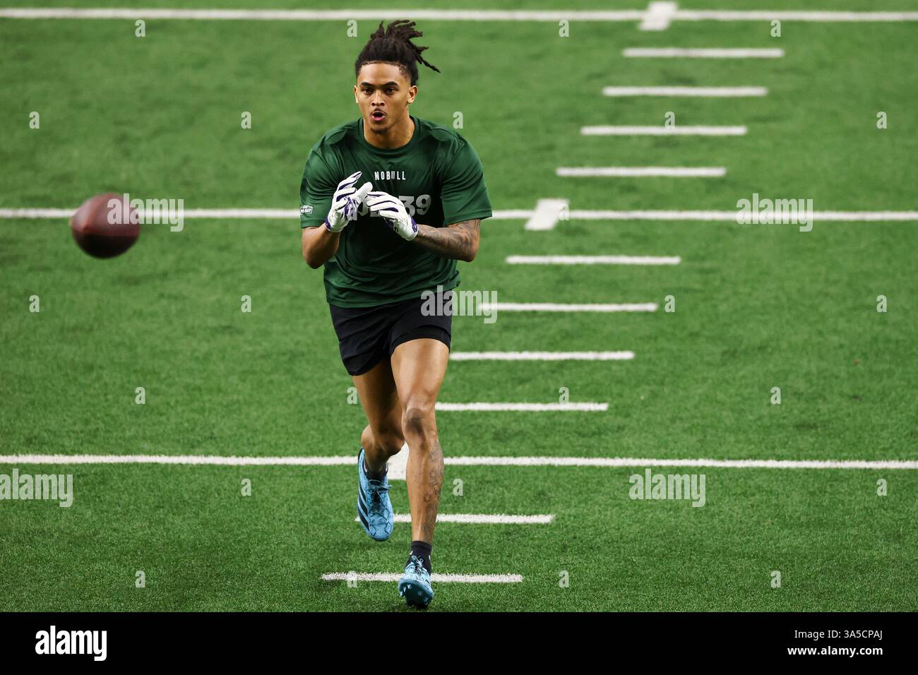 TCU defensive back Cam Smith participates in a drill during the Big 12 ...