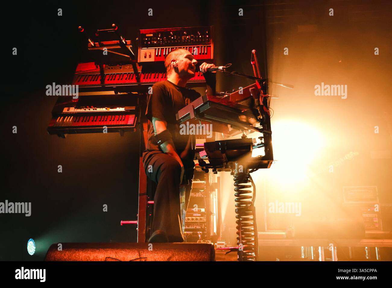 Milan, Subsonica perform in concert at Alcatraz. In the photo: Davide ...