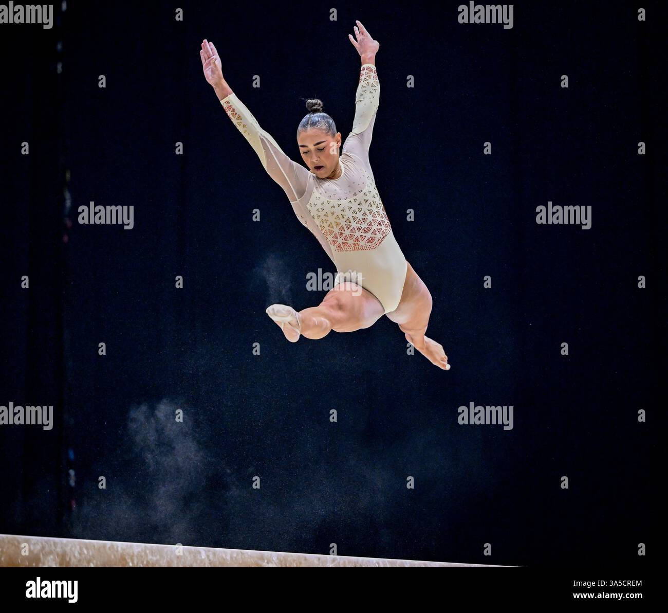 Liverpool, England, UK. 22nd Mar, 2025. GADIROVA Jessica on the Beam ...