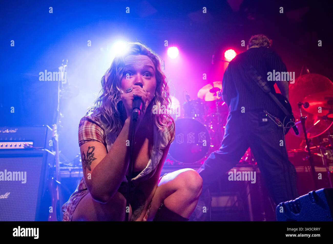 Anna Shields of Dead Pony performing at Barrowland, Glasgow, 21st March ...