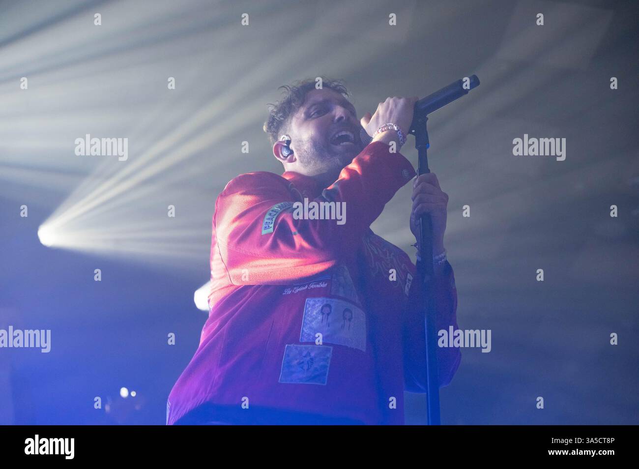 Josh Franceschi of You Me At Six performing at Barrowland, Glasgow ...