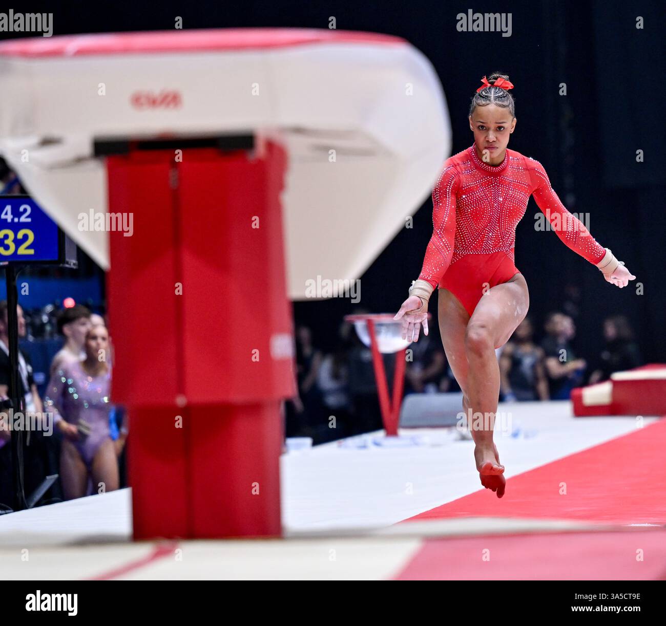 Liverpool, England, UK. 22nd Mar, 2025. WRIGHT Tilly on the approach to ...