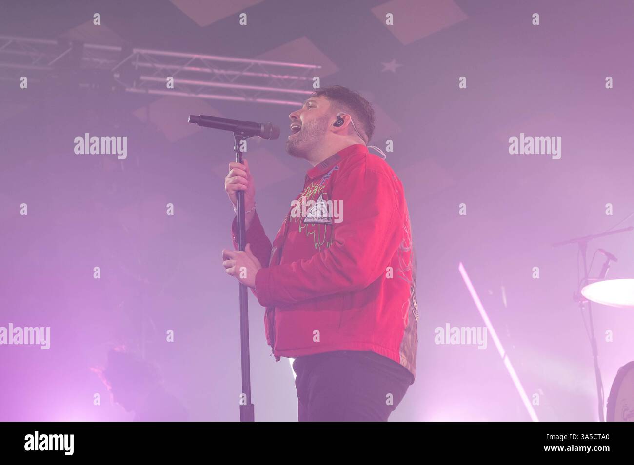 Josh Franceschi of You Me At Six performing at Barrowland, Glasgow ...