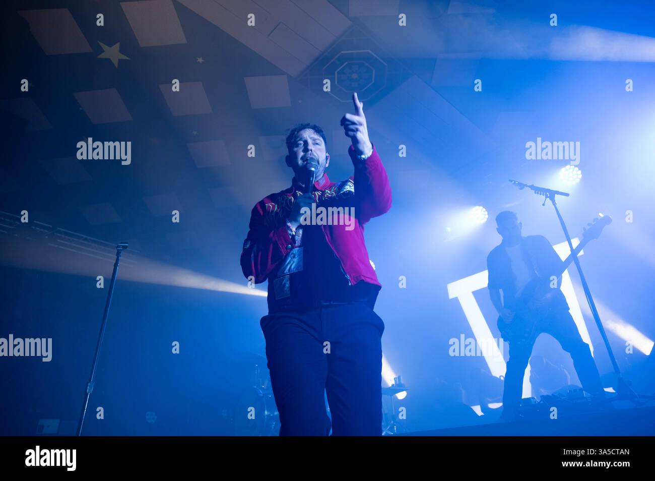 Josh Franceschi of You Me At Six performing at Barrowland, Glasgow ...
