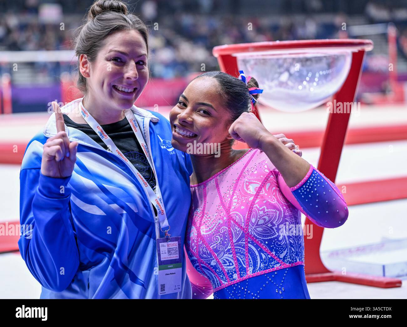 Liverpool, England, UK, 22 March 2025. LEAT Alia celebrates with her ...