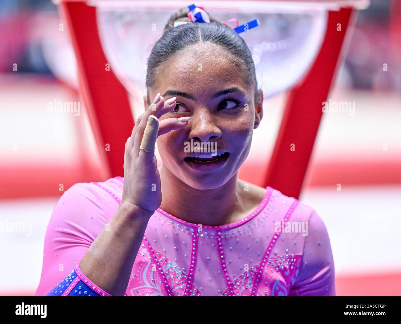 Liverpool, England, UK. 22nd Mar, 2025. LEAT Alia celebrates during the ...
