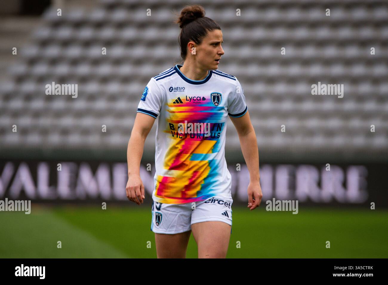 Paris, France. 22nd Mar, 2025. Mathilde Bourdieu of Paris FC during the ...